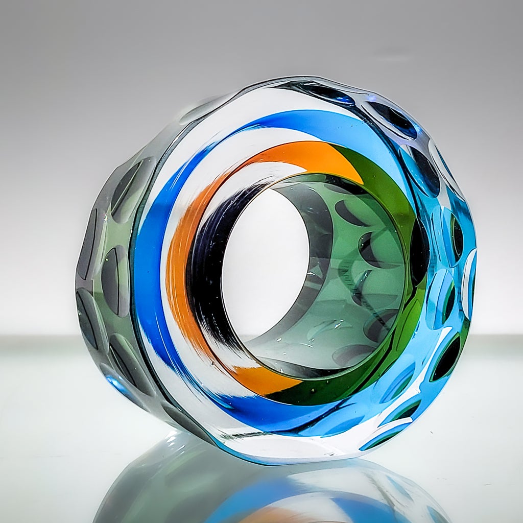 Graeme Hawes Small Spectral Slice in Blue, Orange and Green | Cecilia ...