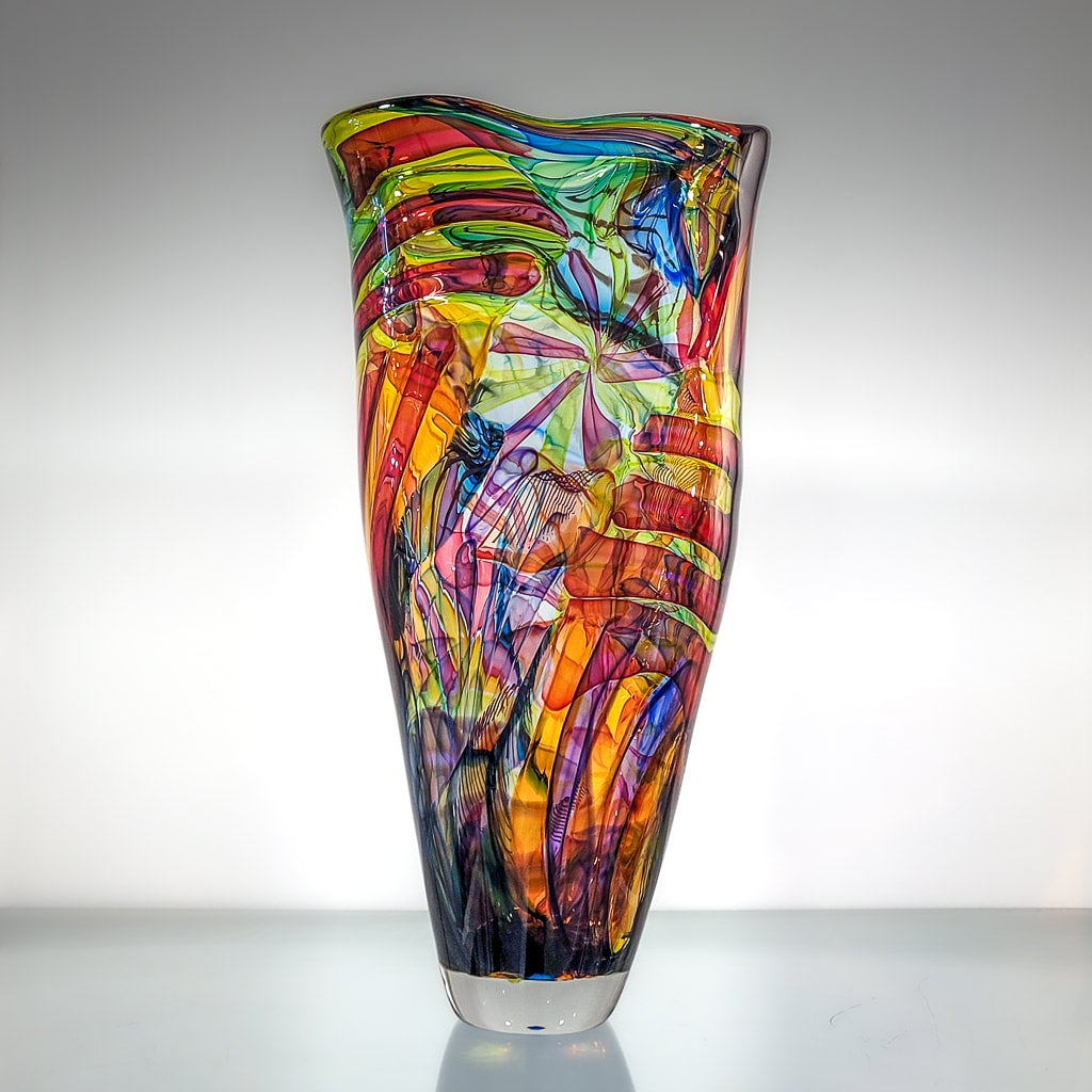 Bob Crooks Parakeet Vase | Cecilia Colman Gallery